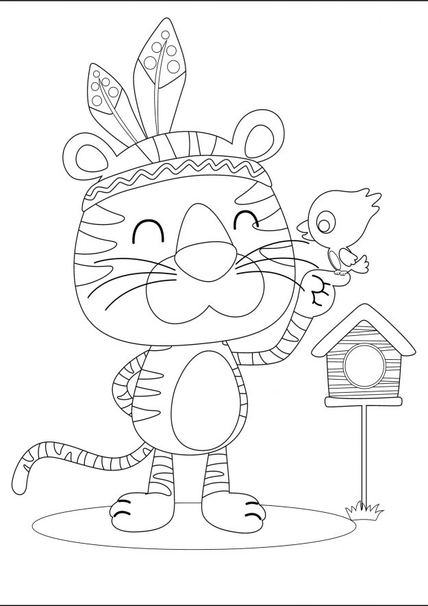 Free & Easy To Print Tiger Coloring Pages - Tulamama