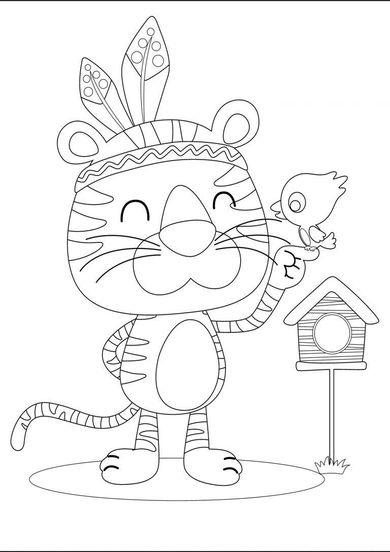 Free & Easy To Print Tiger Coloring Pages - Tulamama