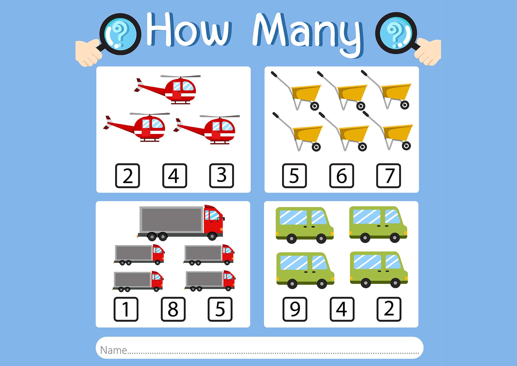 Free And Easy To Print Counting To 20 Worksheets - Tulamama