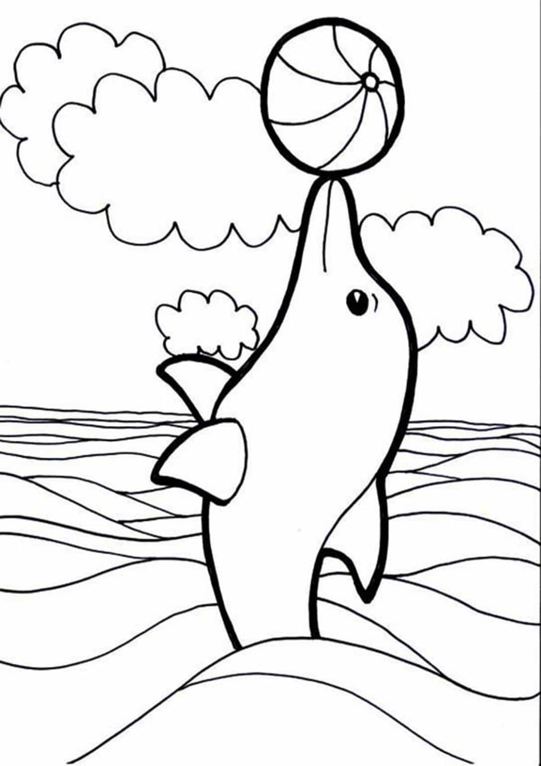 Free & Easy To Print Dolphin Coloring Pages - Tulamama