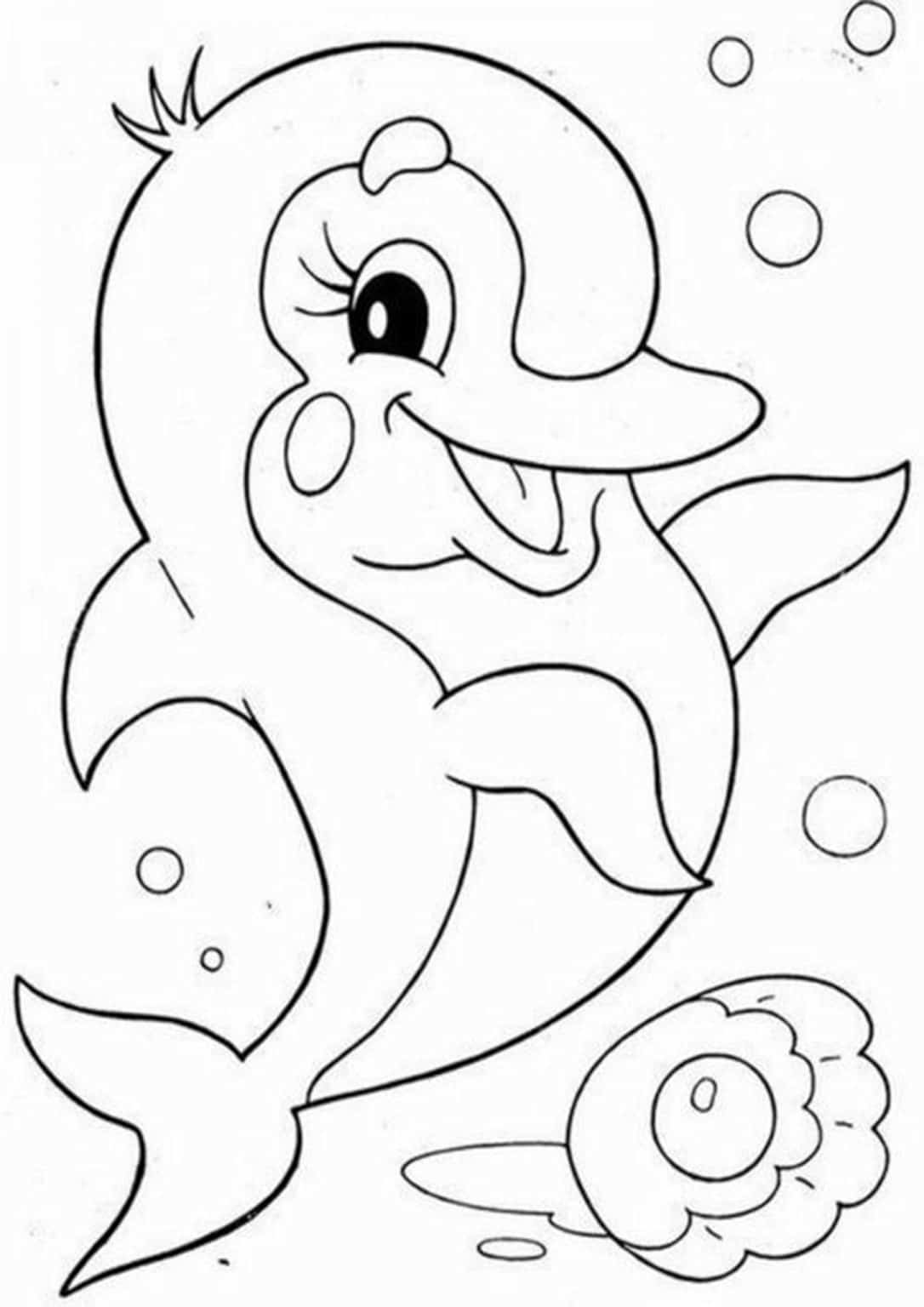 Free & Easy To Print Dolphin Coloring Pages - Tulamama
