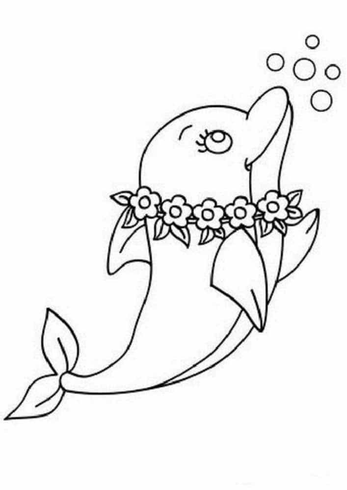 Free & Easy To Print Dolphin Coloring Pages - Tulamama