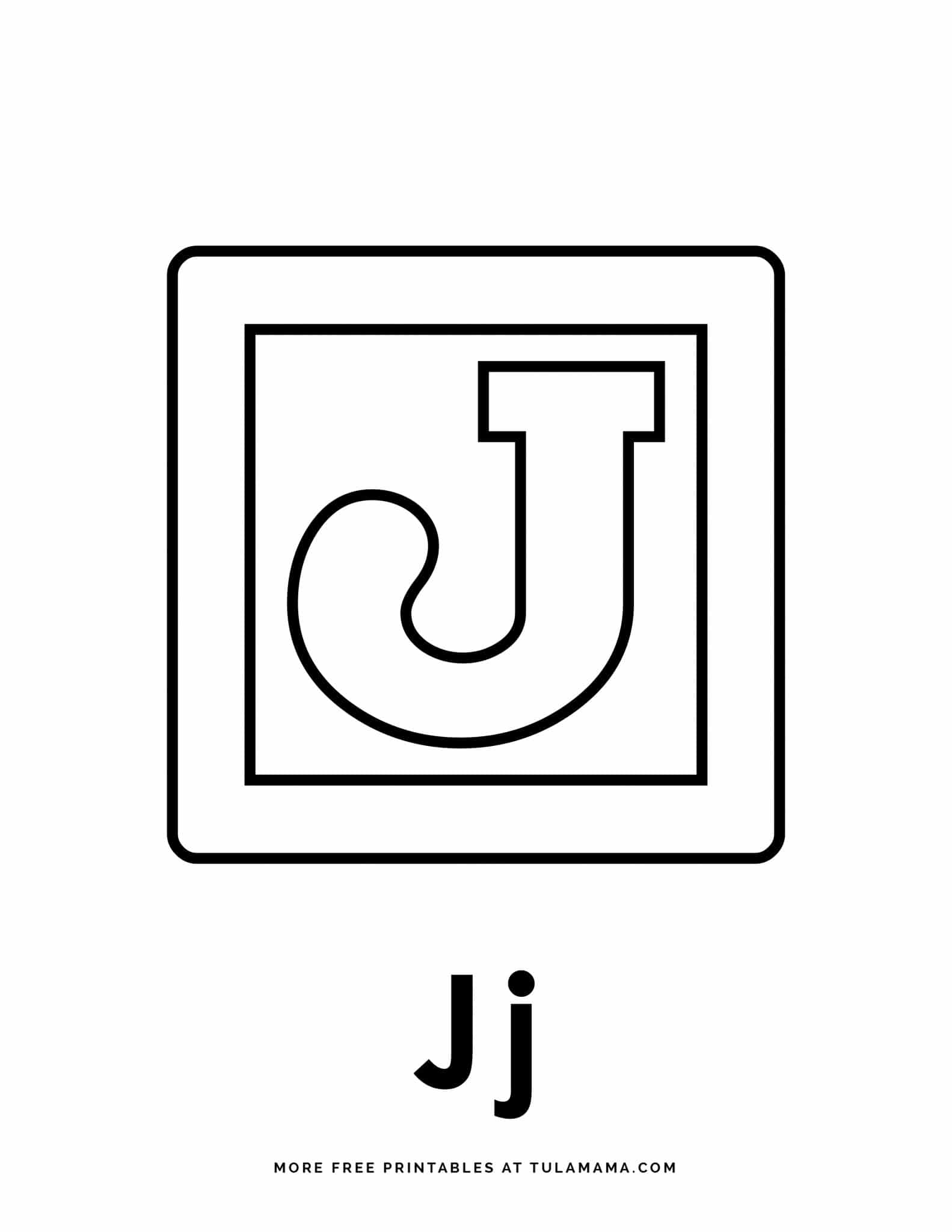 Free Printable Alphabet Blocks & Coloring Pages - Tulamama