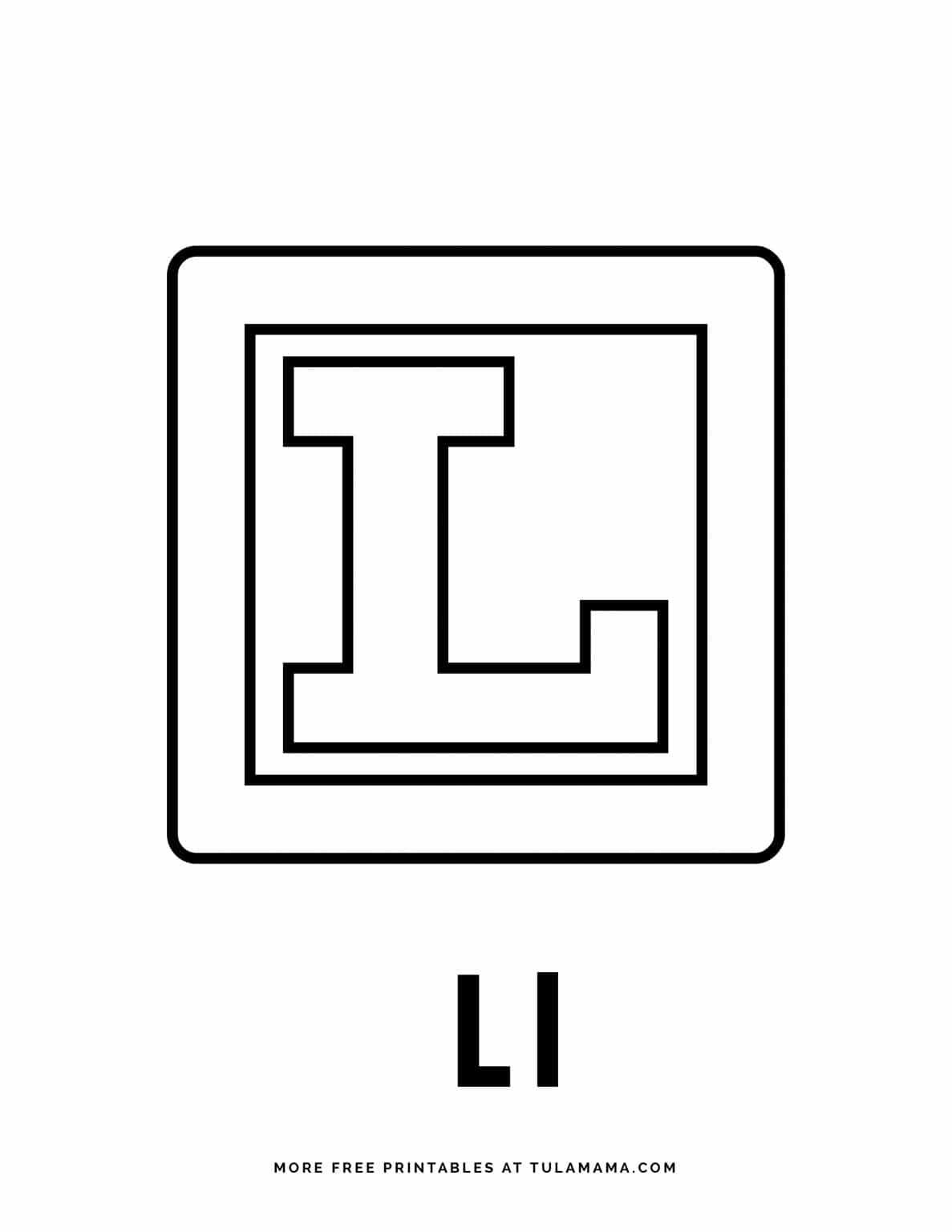 Free Printable Alphabet Blocks & Coloring Pages - Tulamama