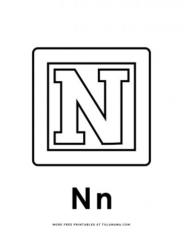Free Printable Alphabet Blocks & Coloring Pages - Tulamama