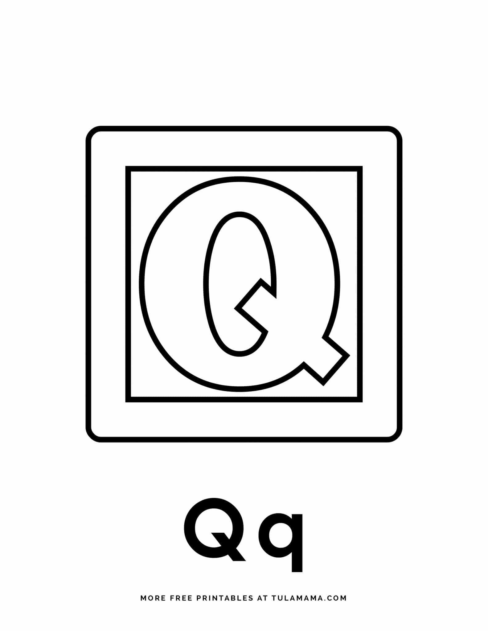 Free Printable Alphabet Blocks & Coloring Pages - Tulamama