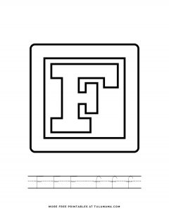 Free Printable Alphabet Blocks Tracing Worksheets For Preschoolers ...