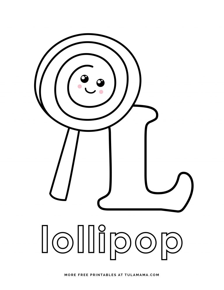 Fun, Free & Easy To Print Letter L Coloring Pages - Tulamama