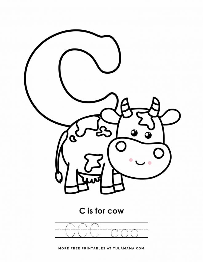 Fun, Free & Easy To Print Letter C Coloring Pages - Tulamama