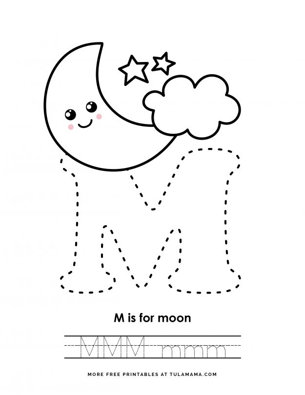 Fun, Free & Easy To Print Letter M Coloring Pages - Tulamama