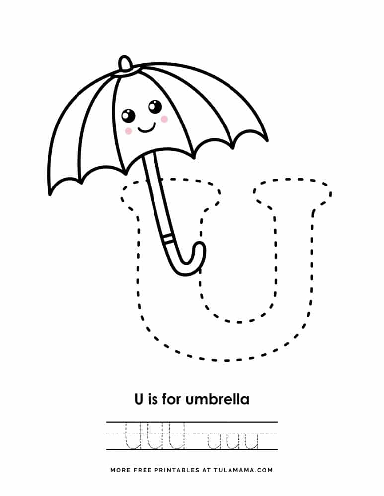 Free Printable Alphabet Traceable Letters For Preschoolers - Tulamama