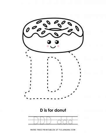 Free Printable Alphabet Traceable Letters For Preschoolers - Tulamama