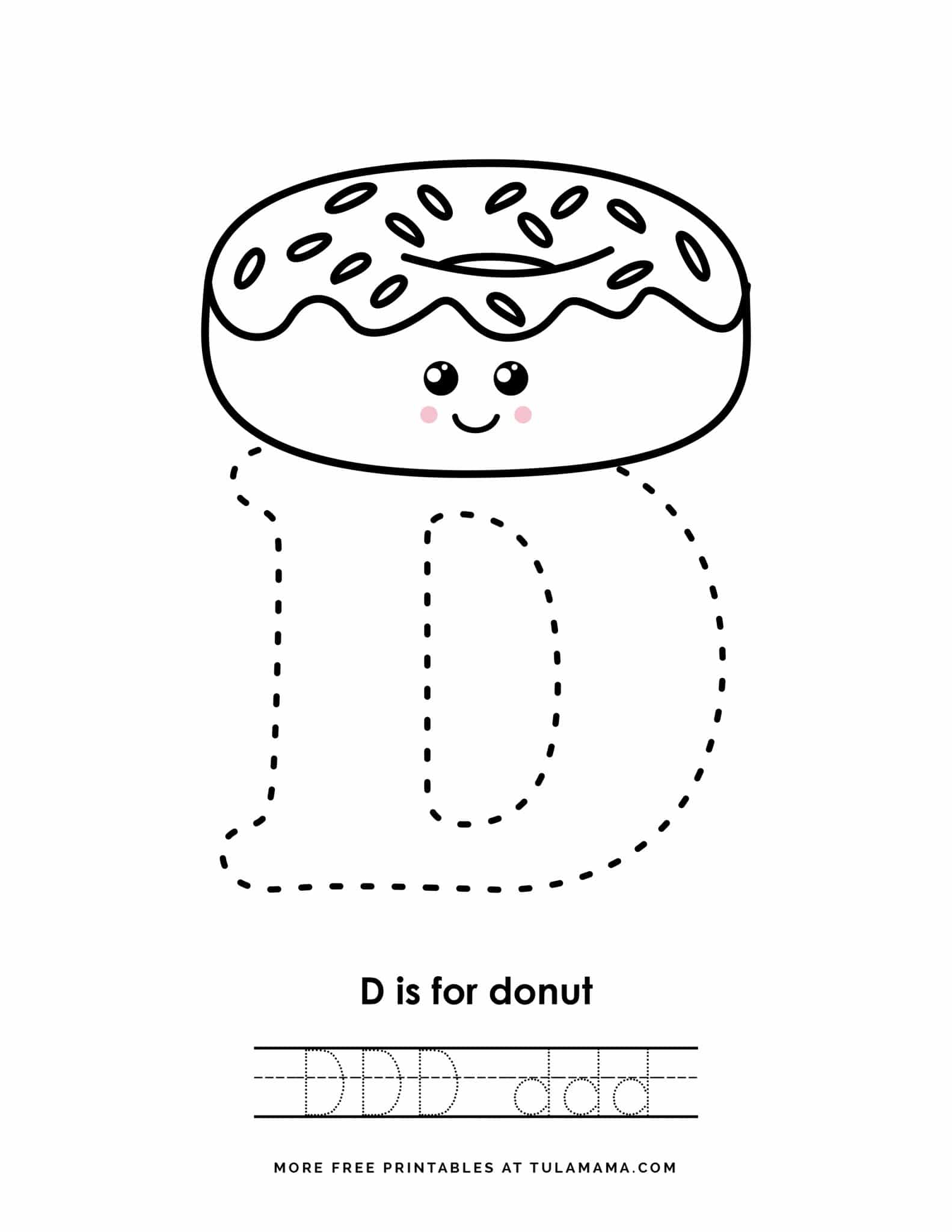 Free Printable Alphabet Traceable Letters For Preschoolers - Tulamama