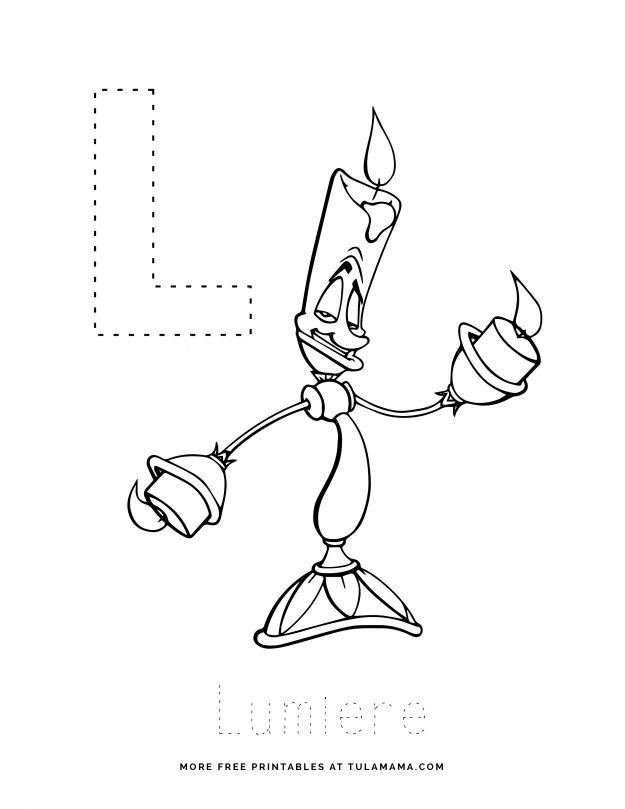 Free Printable Disney Alphabet Letter Tracing Worksheets - Tulamama