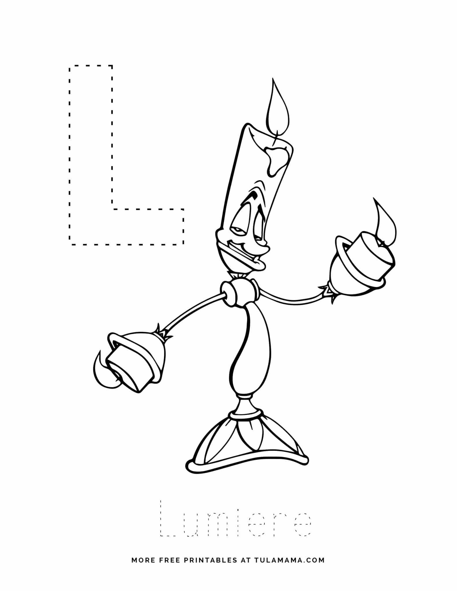 Free Printable Disney Alphabet Letter Tracing Worksheets - Tulamama