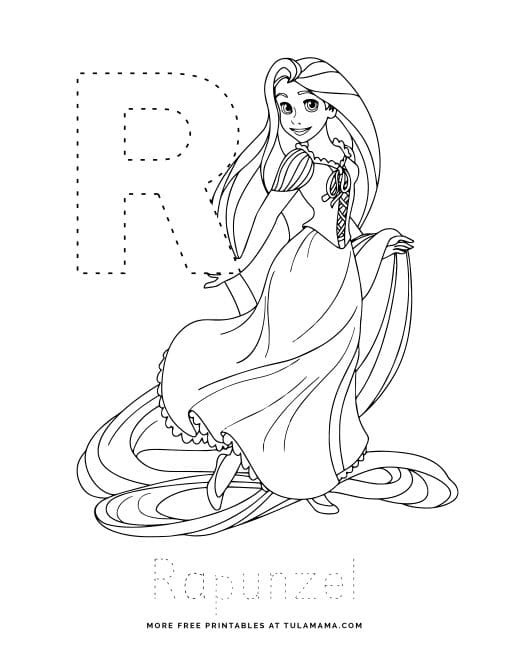 Free Printable Disney Alphabet Letter Tracing Worksheets - Tulamama