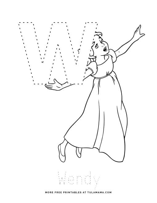 Free Printable Disney Alphabet Letter Tracing Worksheets - Tulamama