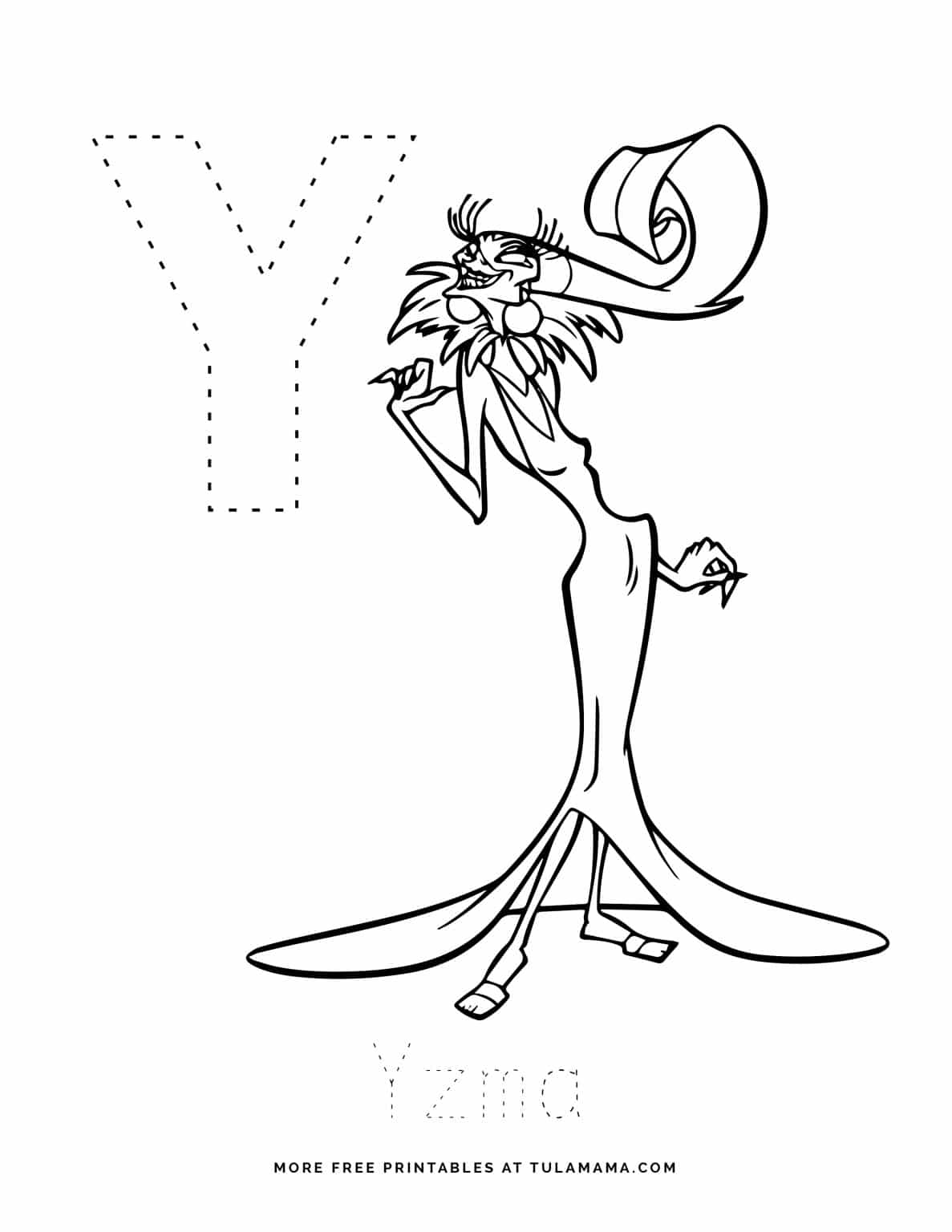 Free Printable Disney Alphabet Letter Tracing Worksheets - Tulamama