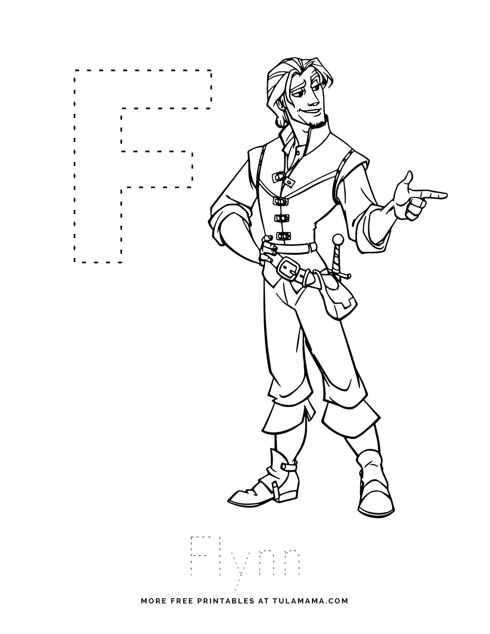 Free Printable Disney Alphabet Letter Tracing Worksheets - Tulamama