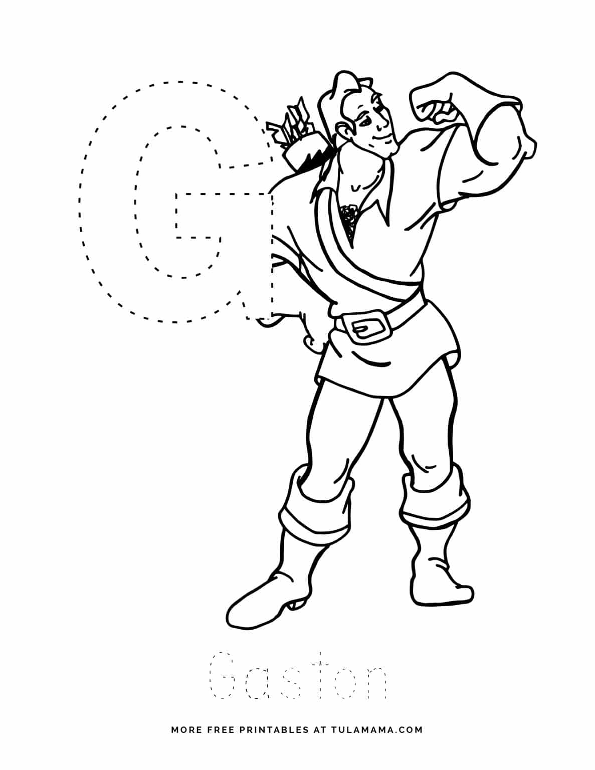 Free Printable Disney Alphabet Letter Tracing Worksheets - Tulamama