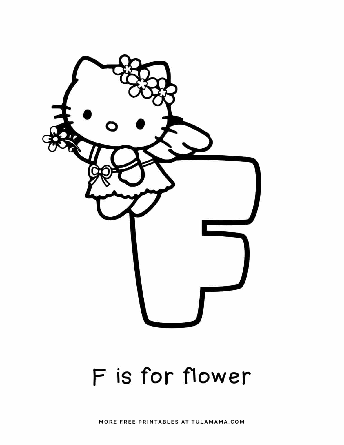 Free Hello Kitty Printables And ABC Coloring Pages - Tulamama