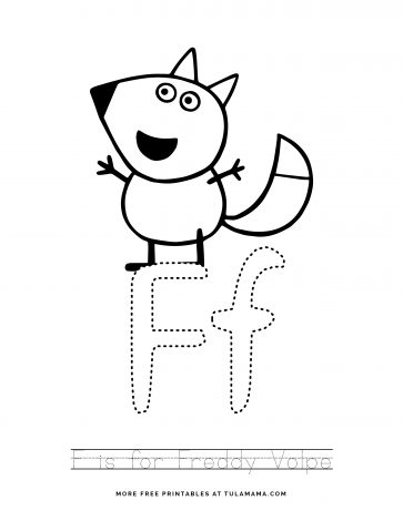 Free & Cute Peppa Pig Alphabet Tracing Sheet Printables - Tulamama