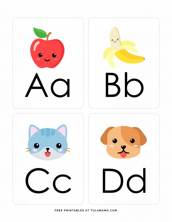 Fun, Free & Engaging Alphabet Flash Cards For Preschoolers - Tulamama