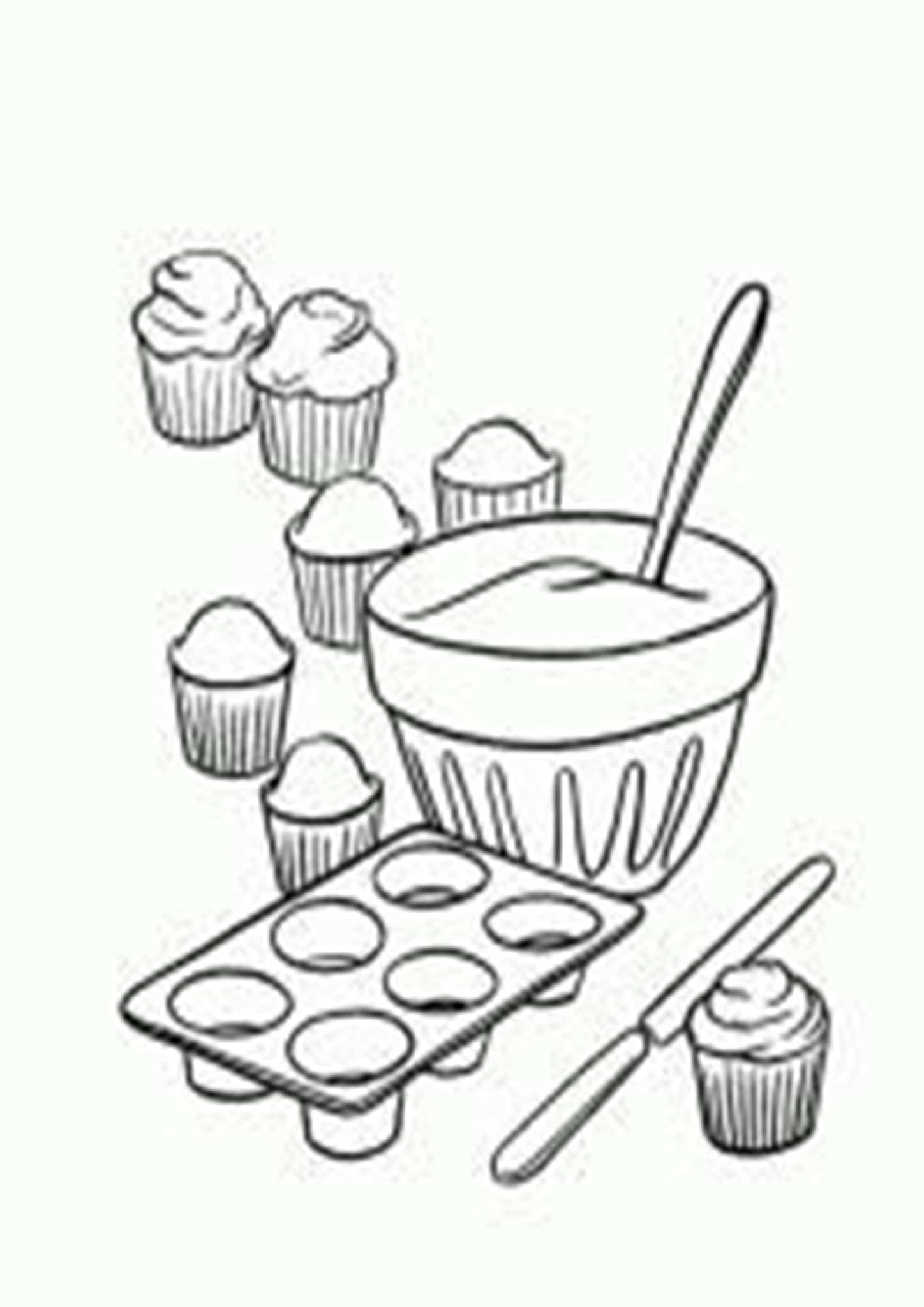 Free & Easy To Print Cupcake Coloring Pages - Tulamama