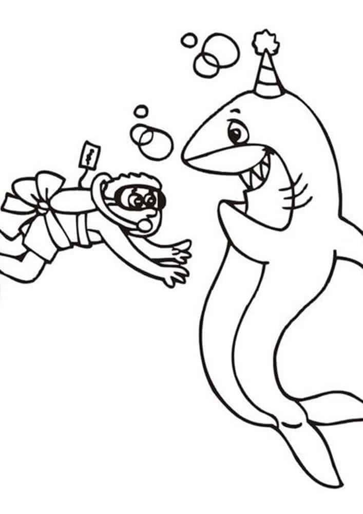 Free & Easy To Print Shark Coloring Pages - Tulamama