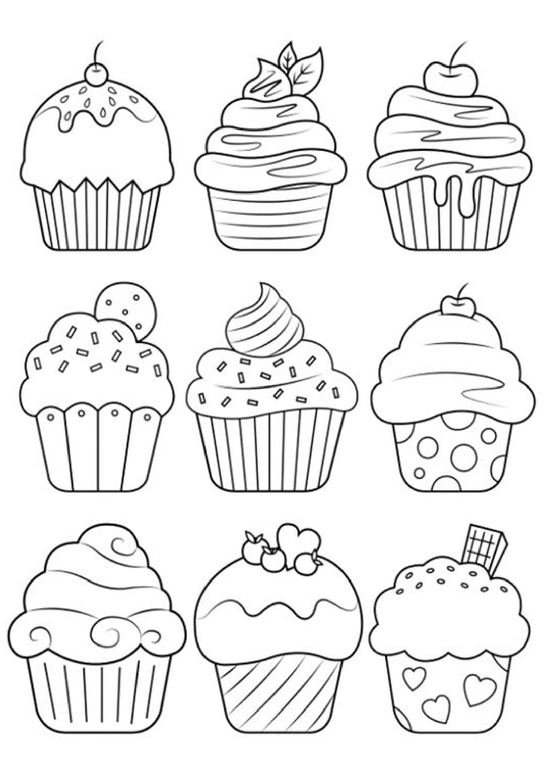 Free & Easy To Print Food Coloring Pages - Tulamama