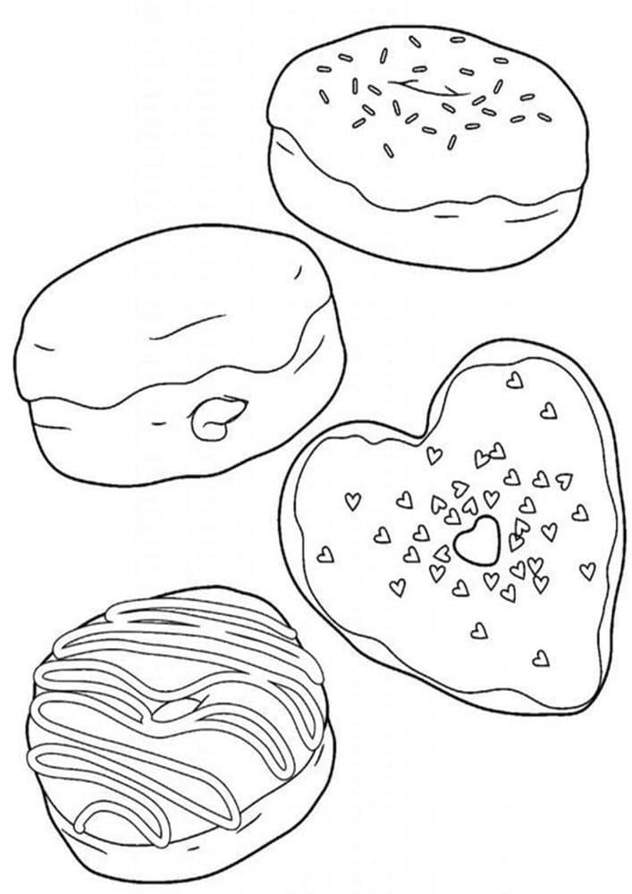 Free & Easy To Print Food Coloring Pages - Tulamama