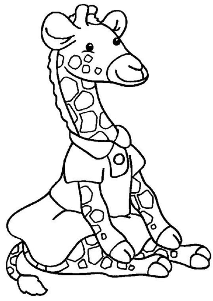 Free & Easy To Print Giraffe Coloring Pages - Tulamama