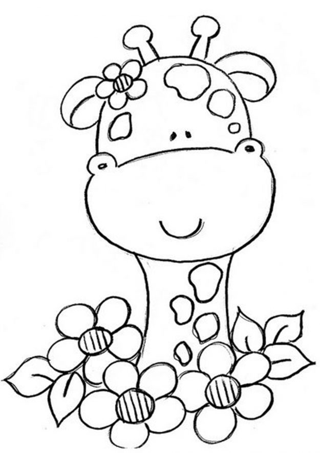 Free & Easy To Print Giraffe Coloring Pages - Tulamama