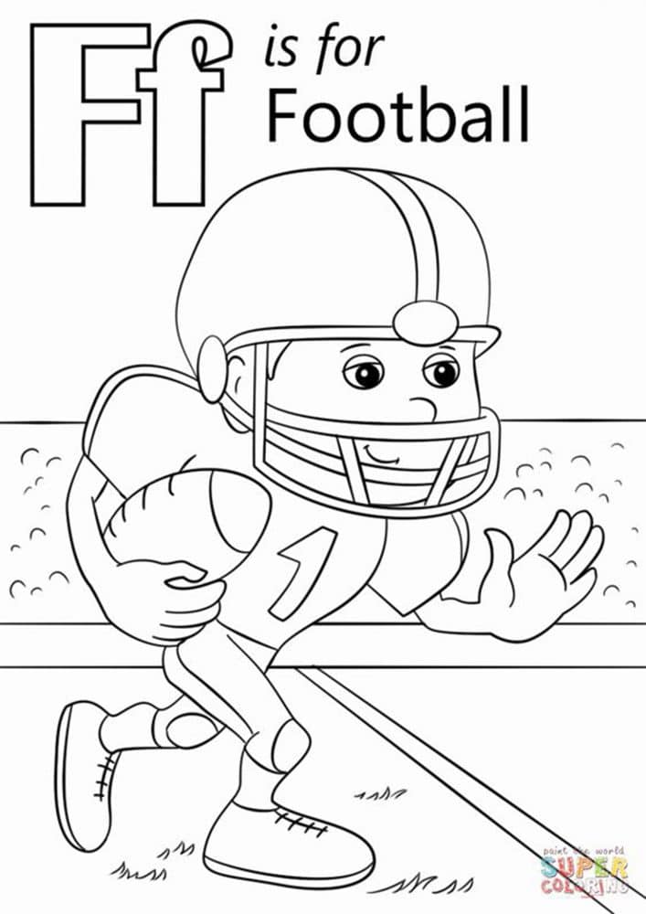 Free & Easy To Print Football Coloring Pages - Tulamama