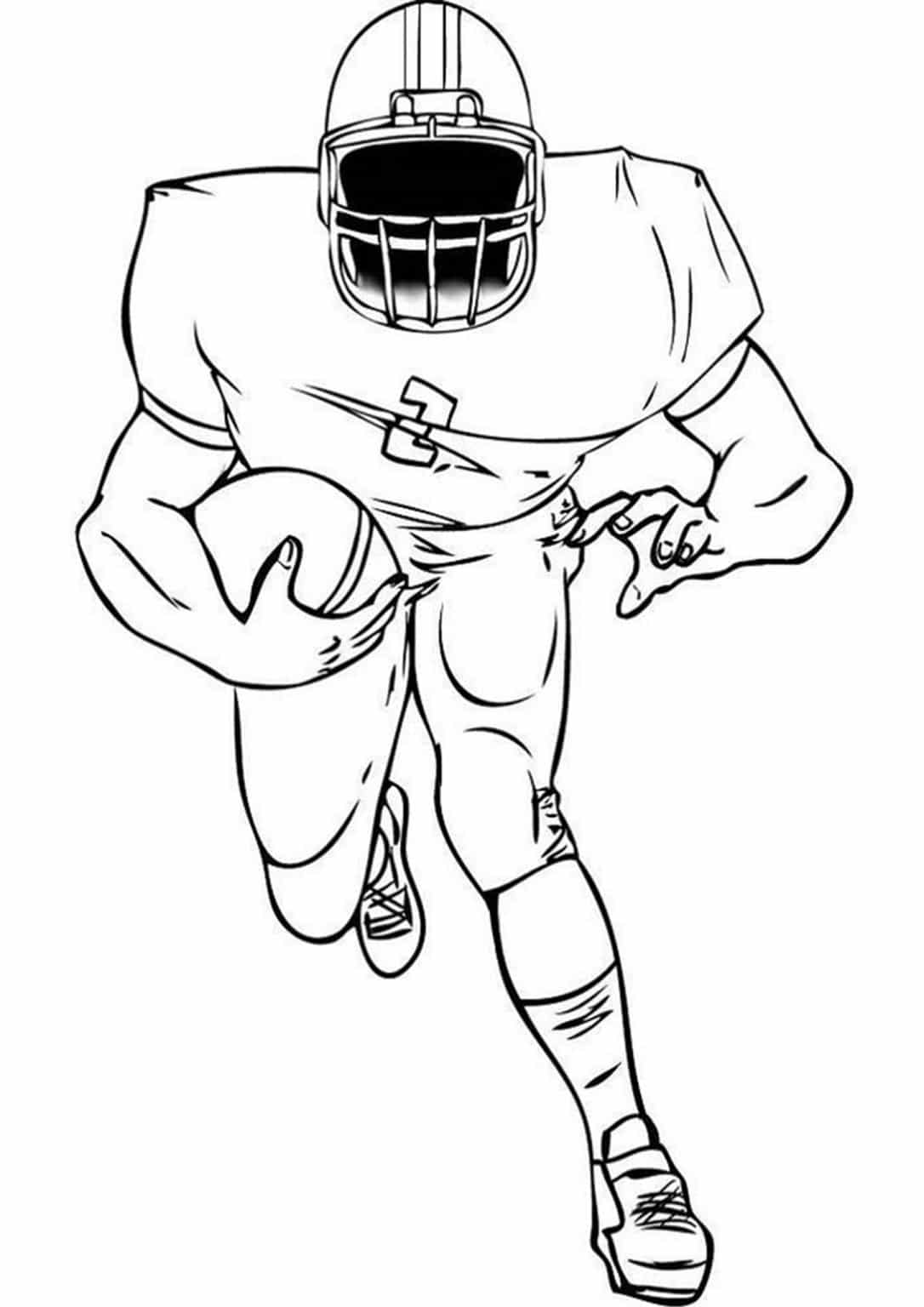 Free & Easy To Print Football Coloring Pages - Tulamama