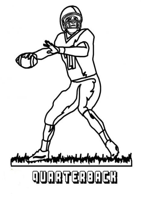 Free & Easy To Print Football Coloring Pages - Tulamama
