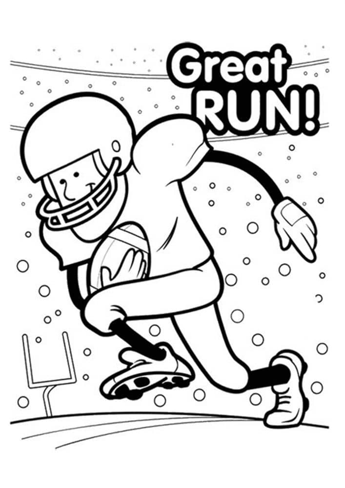 Free & Easy To Print Football Coloring Pages - Tulamama