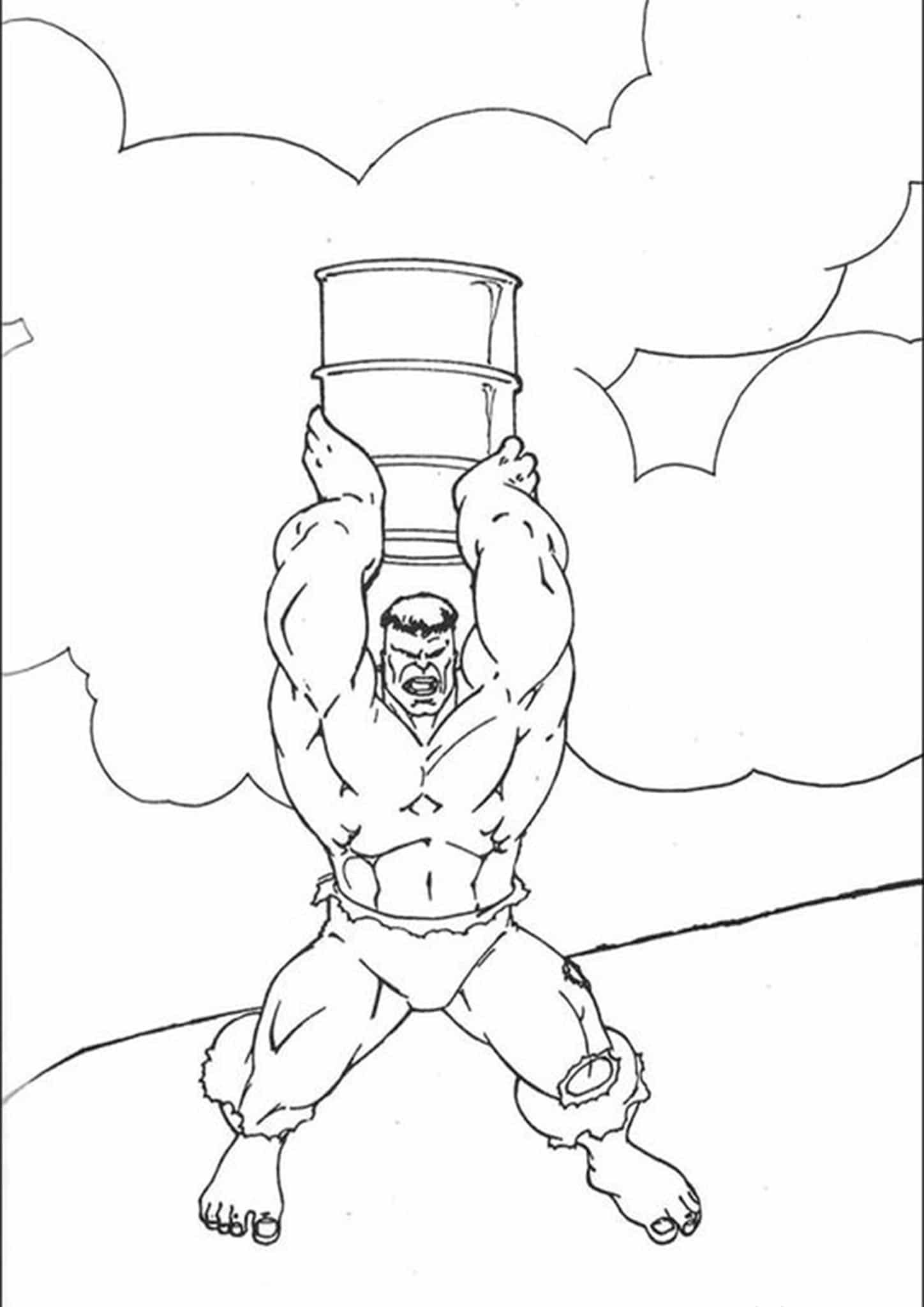 Free & Easy To Print Hulk Coloring Pages - Tulamama