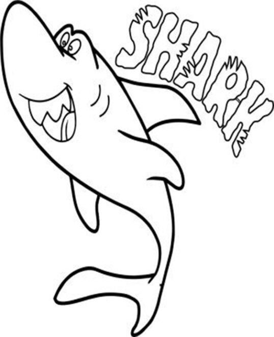 Free & Easy To Print Shark Coloring Pages - Tulamama