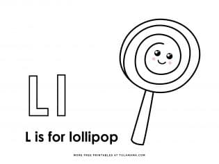 Fun, Free & Easy To Print Letter L Coloring Pages - Tulamama