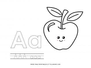 Free Printable Alphabet Traceable Letters For Preschoolers - Tulamama