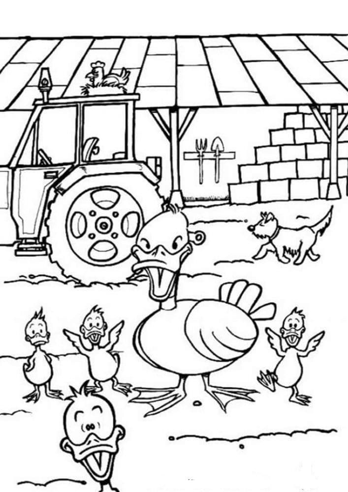 Free & Easy To Print Duck Coloring Pages - Tulamama