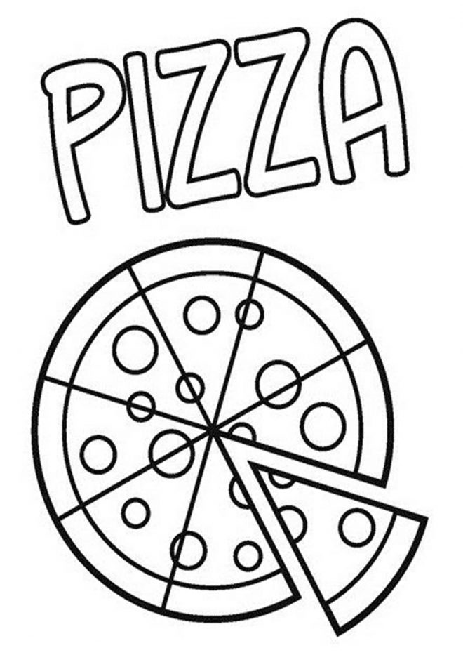 Free & Easy To Print Pizza Coloring Pages - Tulamama
