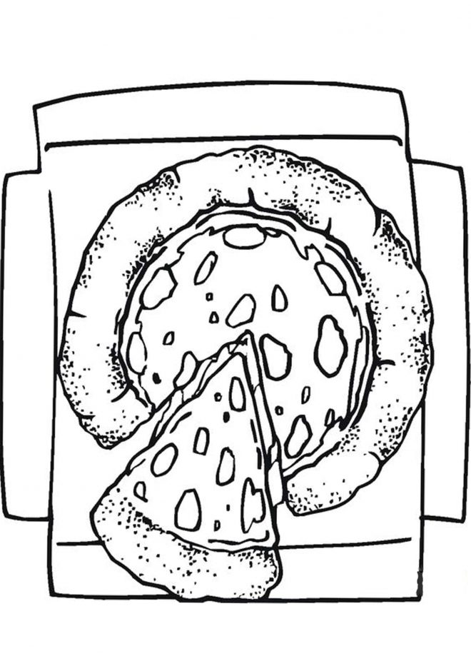 Free & Easy To Print Pizza Coloring Pages - Tulamama