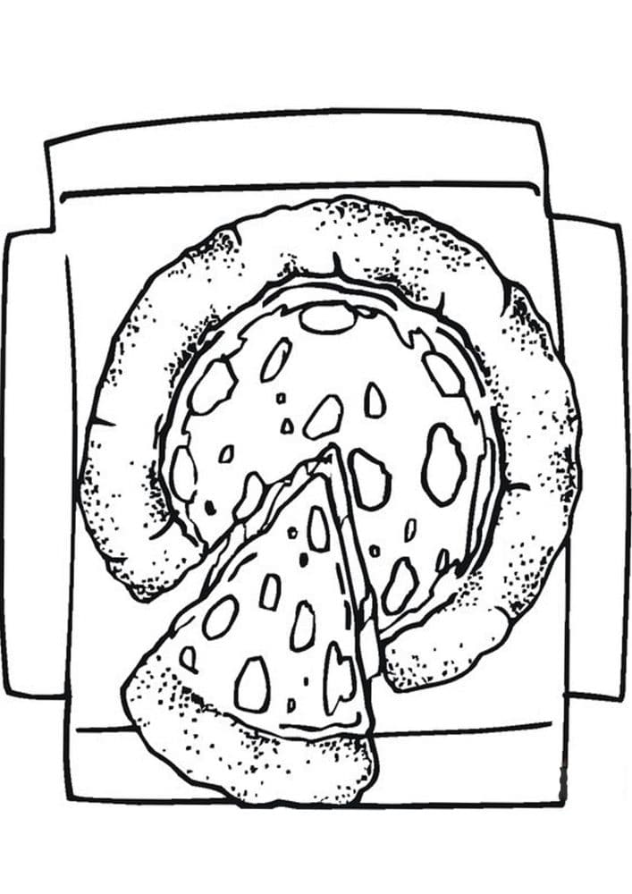 Free & Easy To Print Pizza Coloring Pages - Tulamama
