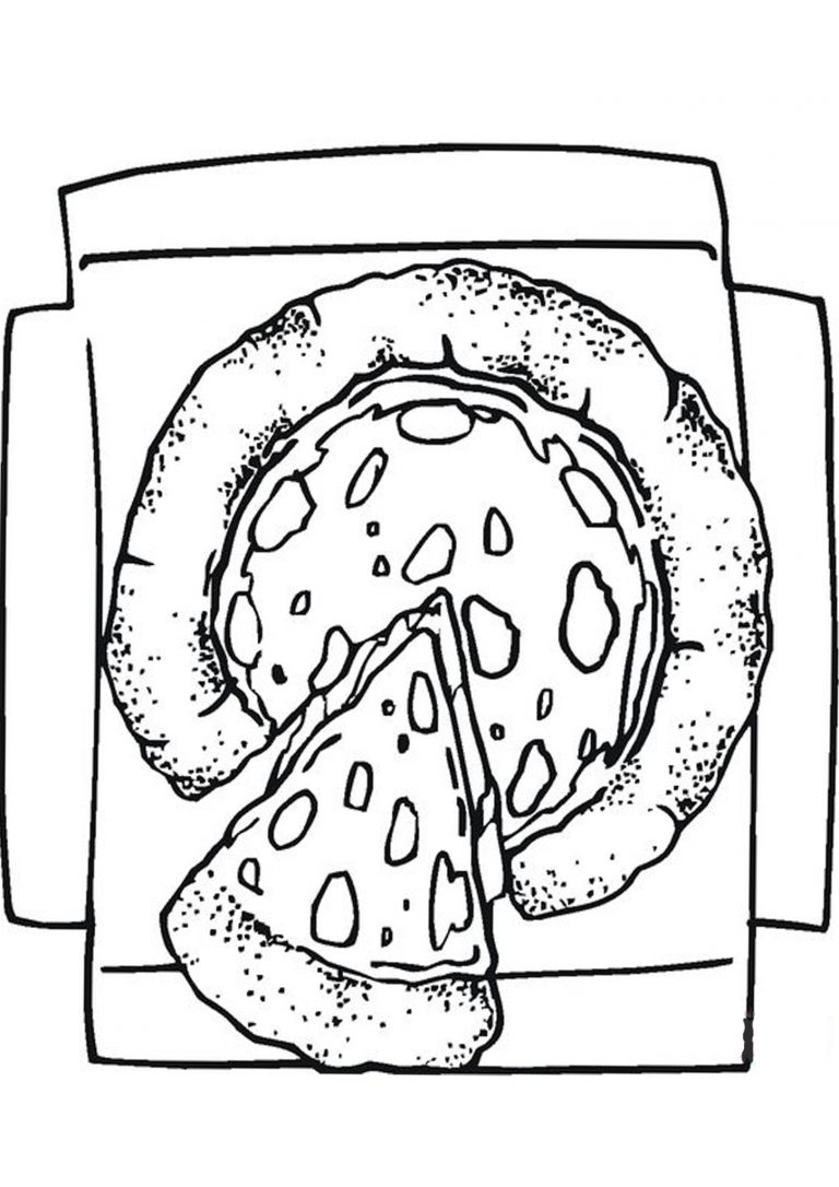 Free & Easy To Print Pizza Coloring Pages - Tulamama