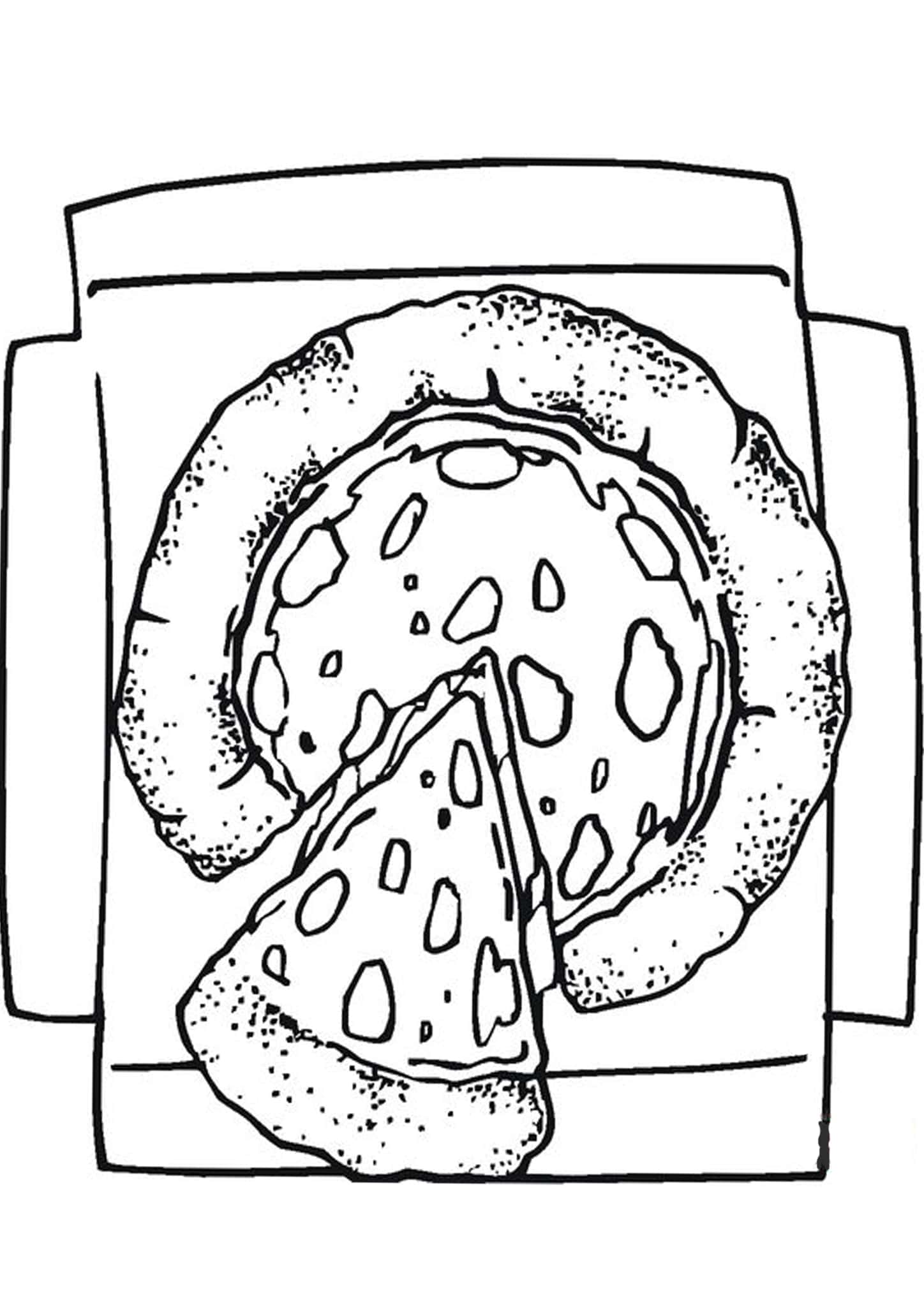 Free & Easy To Print Pizza Coloring Pages - Tulamama