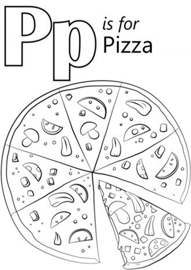 Free & Easy To Print Pizza Coloring Pages - Tulamama