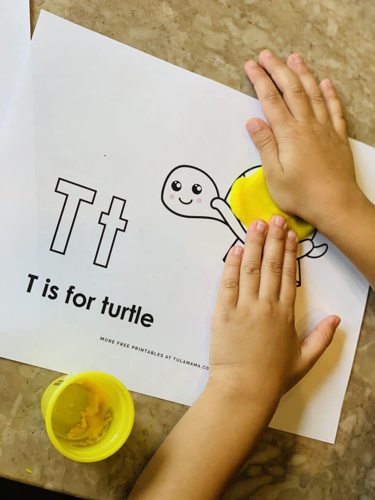 Free & Fun Printable Alphabet Playdough Mats - Tulamama