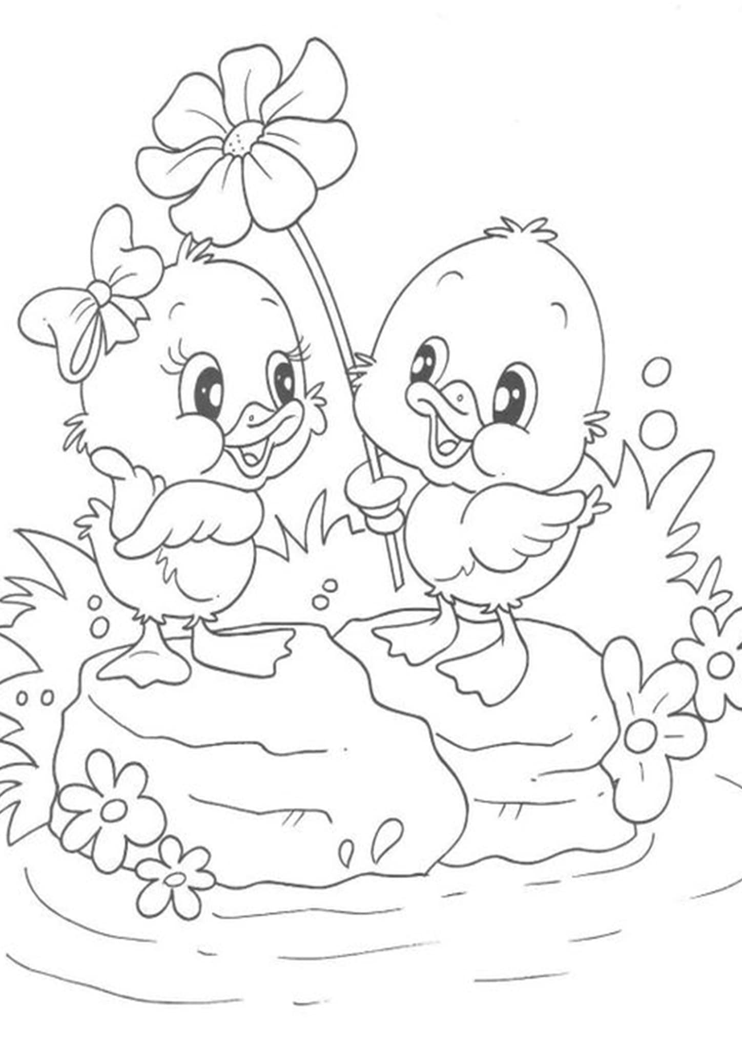 Free & Easy To Print Baby Animal Coloring Pages - Tulamama